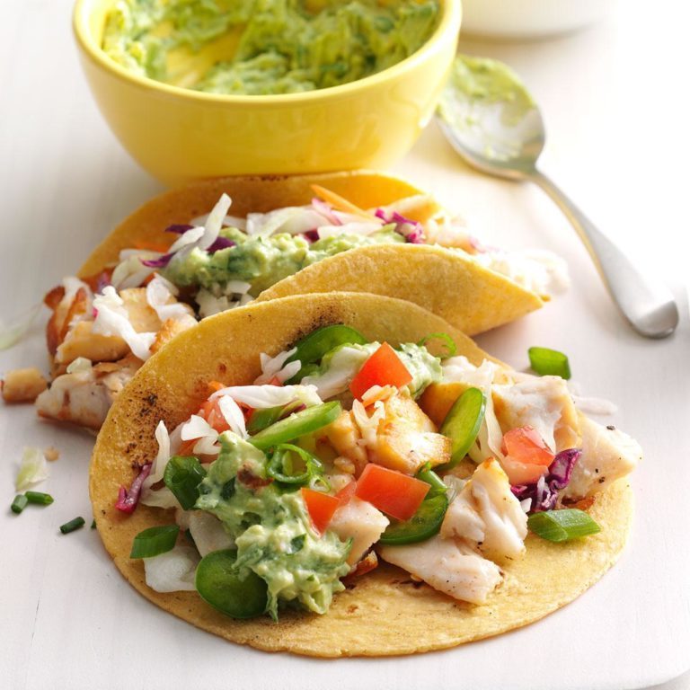 Tacos de poisson à la sauce guacamole - Guide Recettes