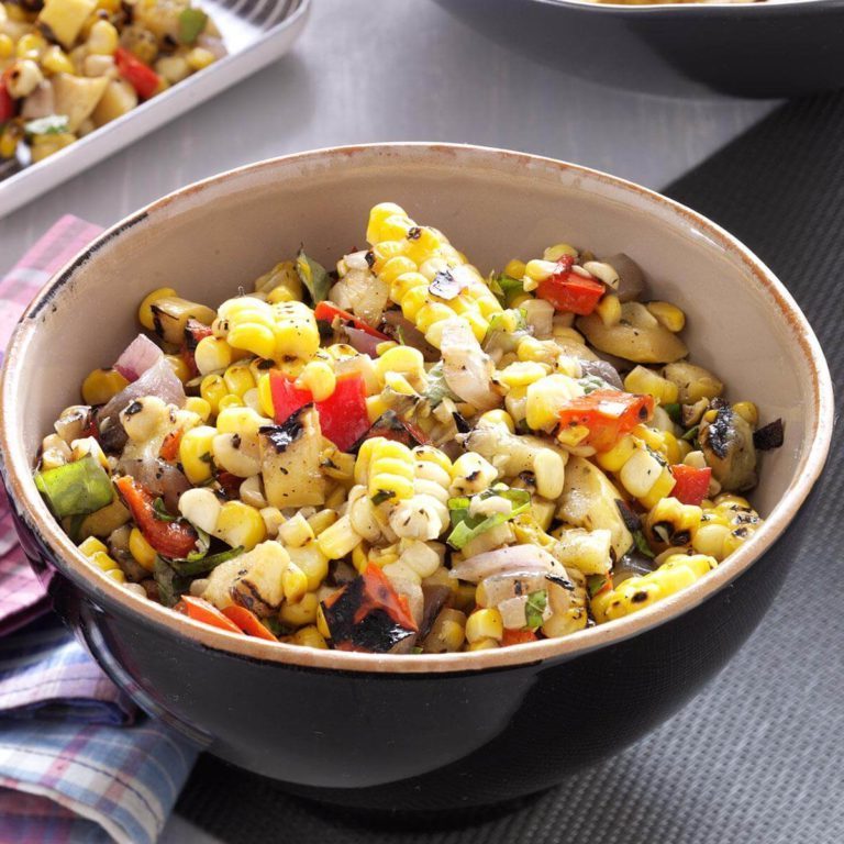 Salade de maïs grillé mariné - Guide Recettes
