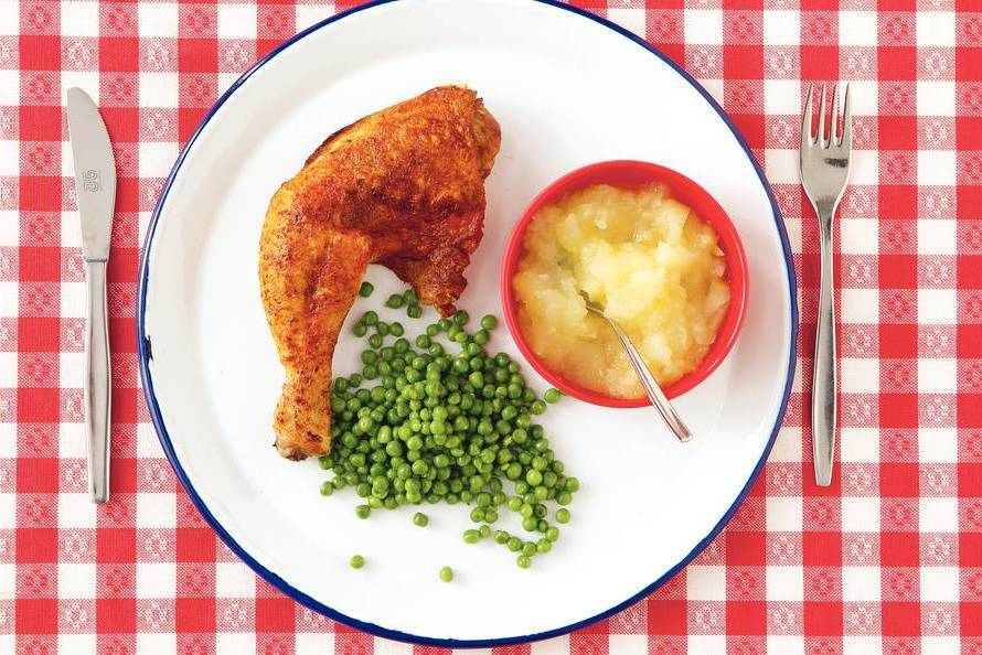 Poulet à la compote de pommes - Guide Recettes