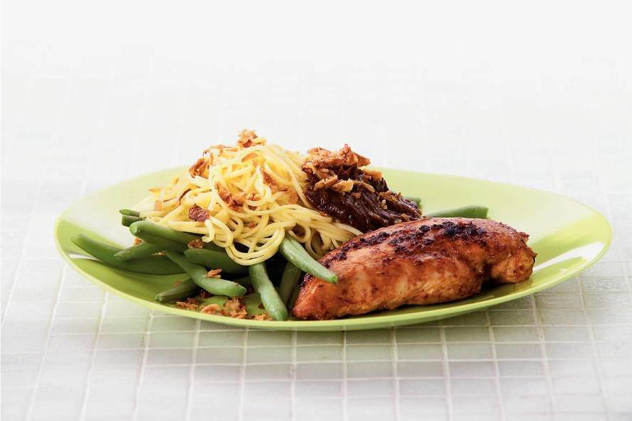 Poulet sambai chaud aux haricots verts - Guide Recettes