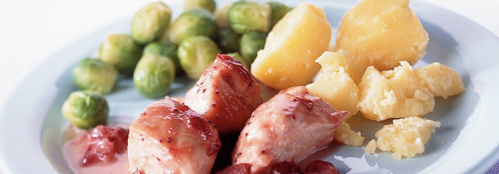 Poulet à la compote de canneberges du four - Guide Recettes